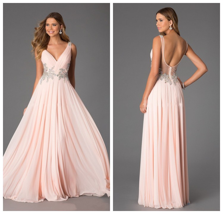 Prom Dress，2015 Prom Dress，custom Made Prom Dress， Backless Prom ...